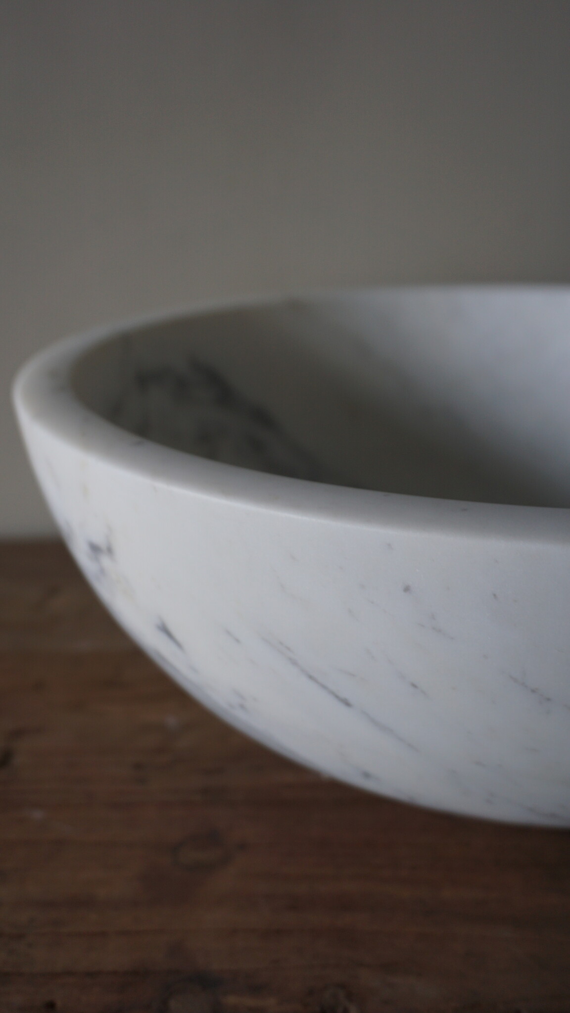 Waskom Marmor | Wit | Marmer | Ø 40 x H15 cm - Rene Houtman
