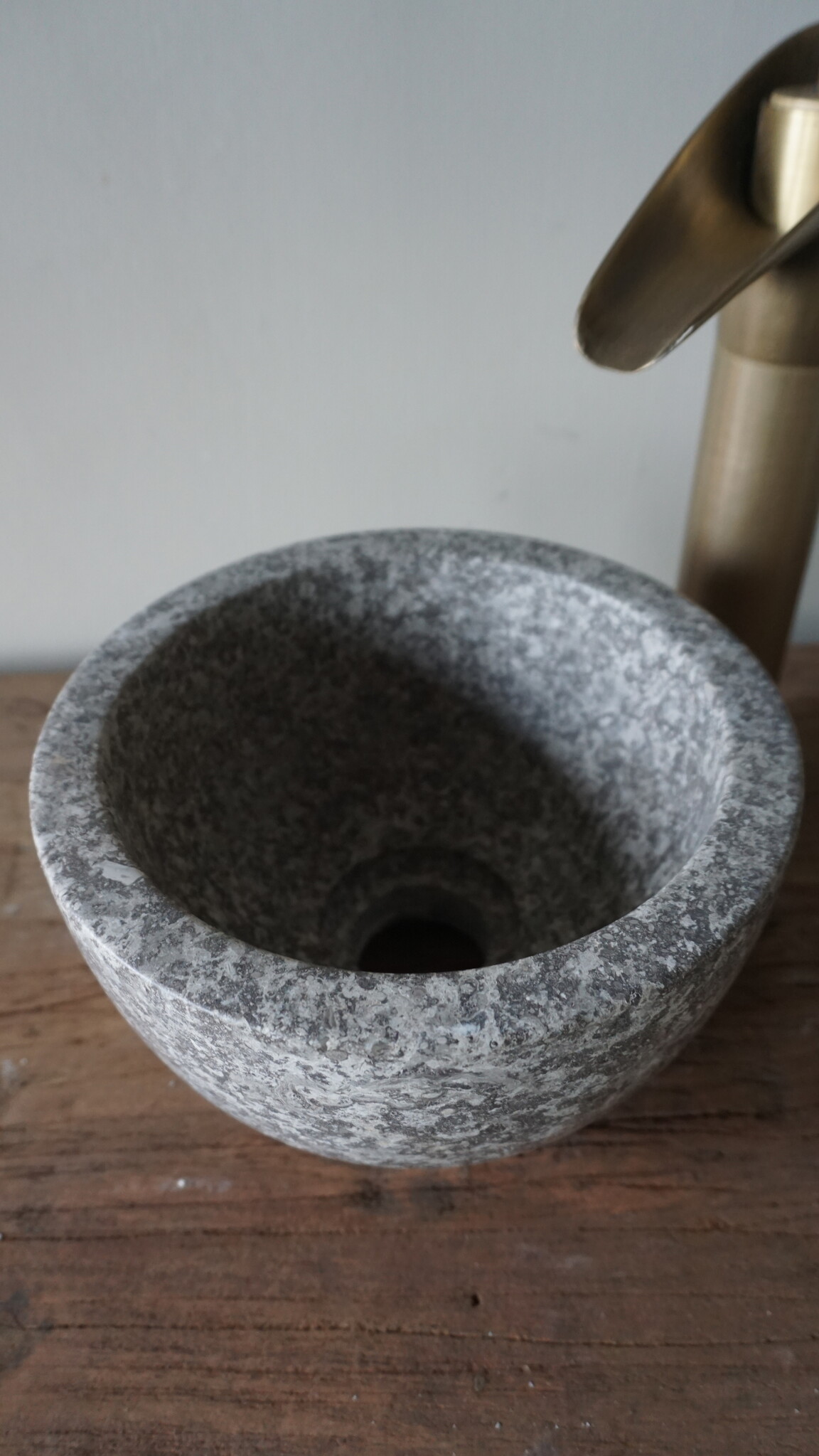 Waskom Marmer Grijs | Ø21 x H12 cm | Rene Houtman Interieurs - Rene Houtman
