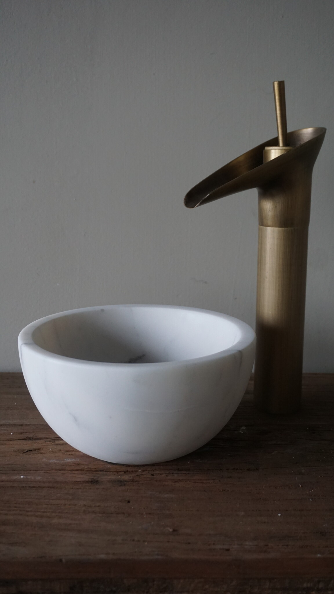 Waskom Marmer Wit | Ø20 x H10 cm | Rene Houtman Interieurs - Rene Houtman