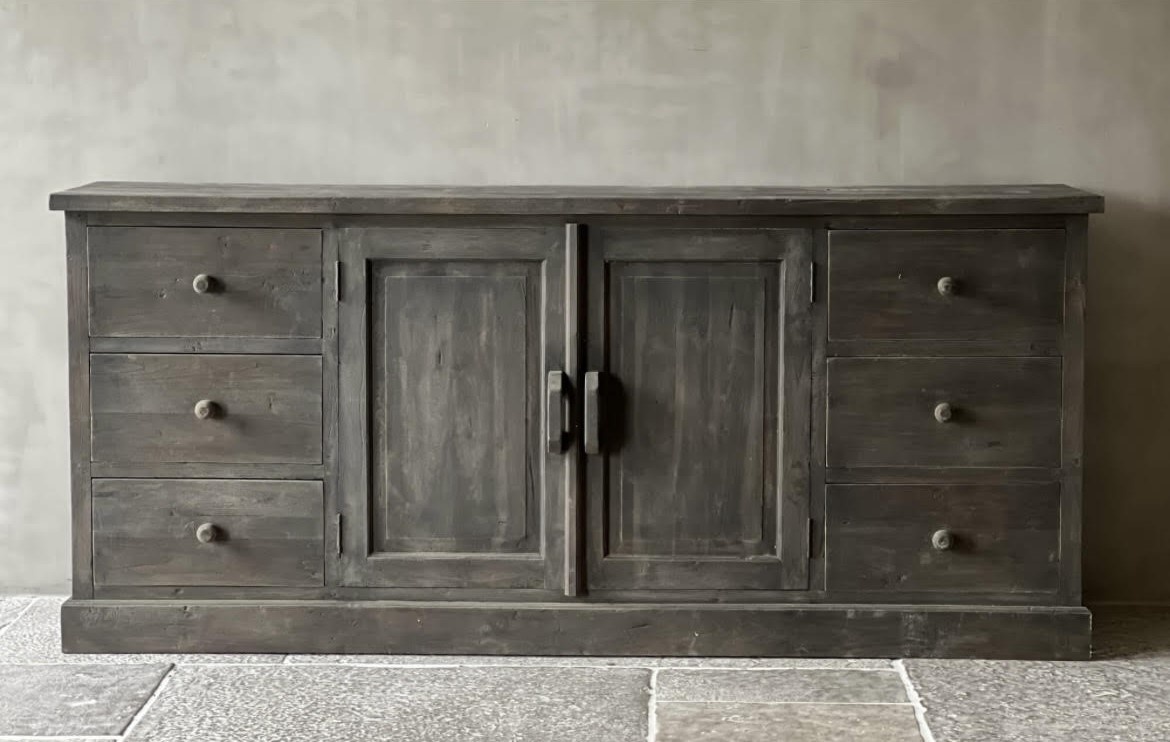 Rustiek Dressoir | Hout | H89 x B200 x D46 cm | Rene Houtman - Rene Houtman