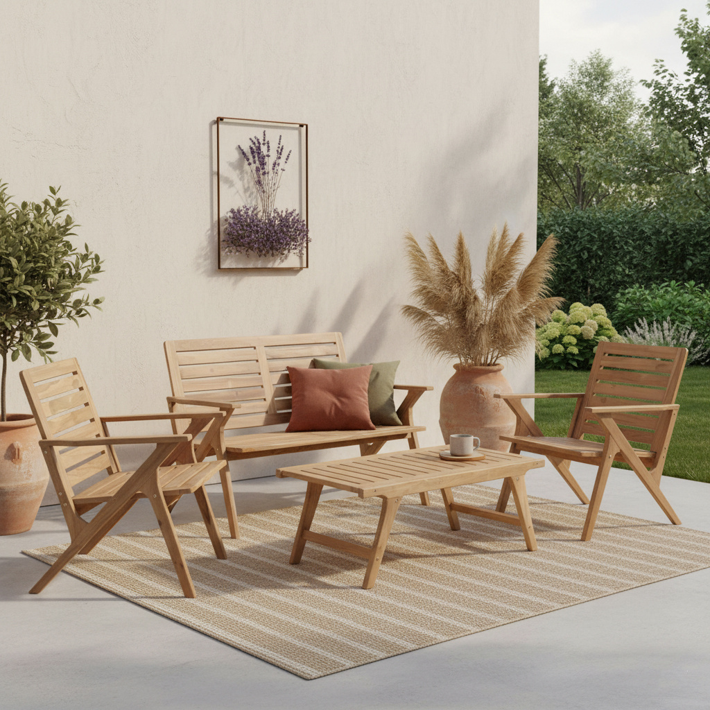 Tuinstoel Odin | Teakhout | B67 × D80 × H60 cm | Rene Houtman - Rene ...