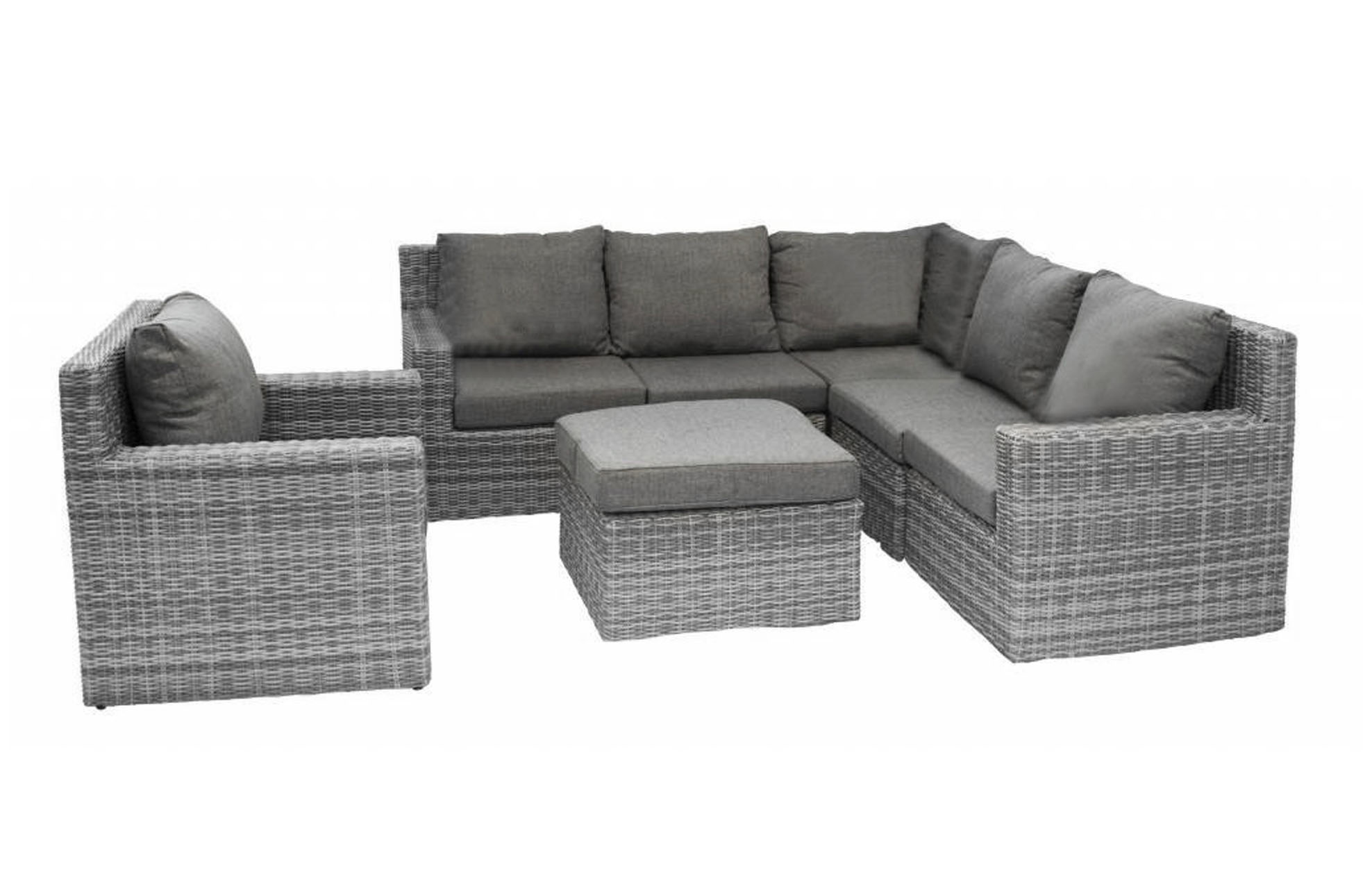 Hoek loungeset Santonio met stoel outlet | Bekijk ons aanbod!