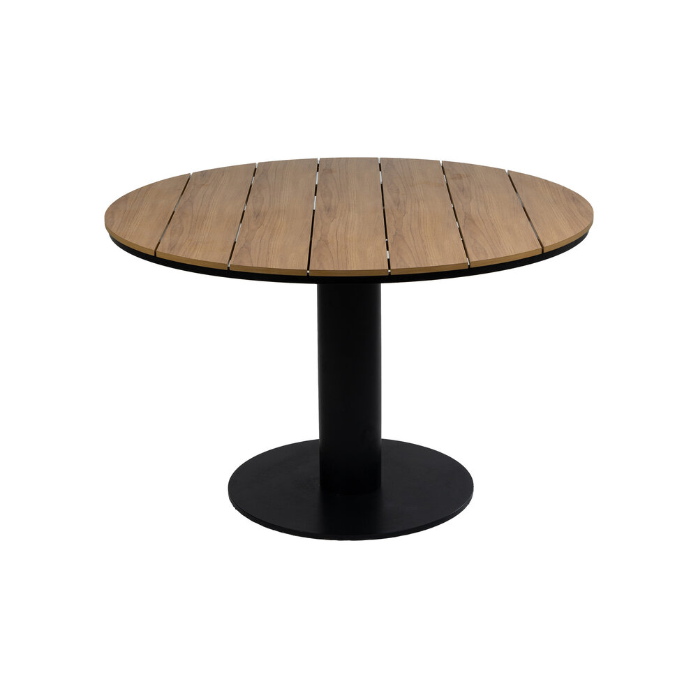 Ronde tuintafel Tower 120øcm | Black & Tecon Teak