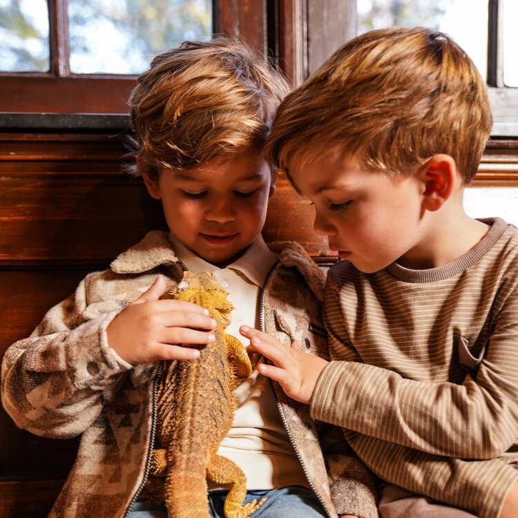 Koko Noko jongens blouse beige wol | Koko Noko