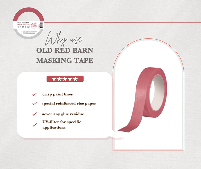 Old Red Barn - Masking Tape - Extra Strong - 36mm - Old Red Barn