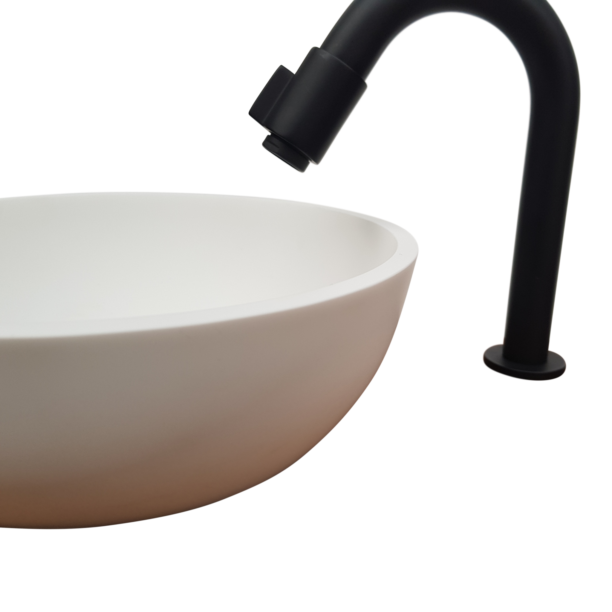 Fontein toilet DVFSZLG023 solid surface waskom met planchet - Sanitear