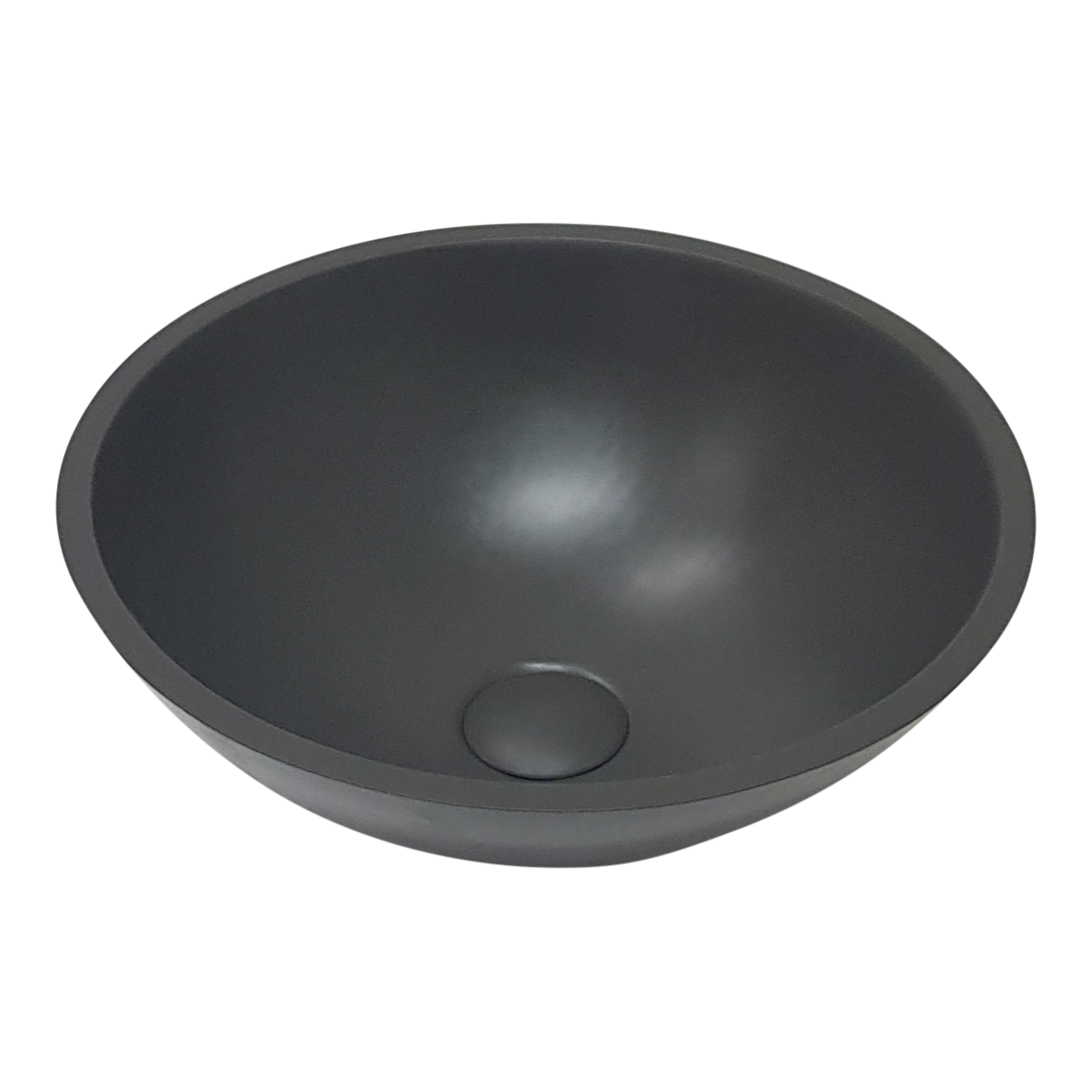 Solid surface waskom grijs 38 x 13 cm - Sanitear