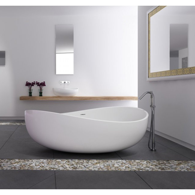Solid surface ligbad mat wit I 2 persoons - Sanitear