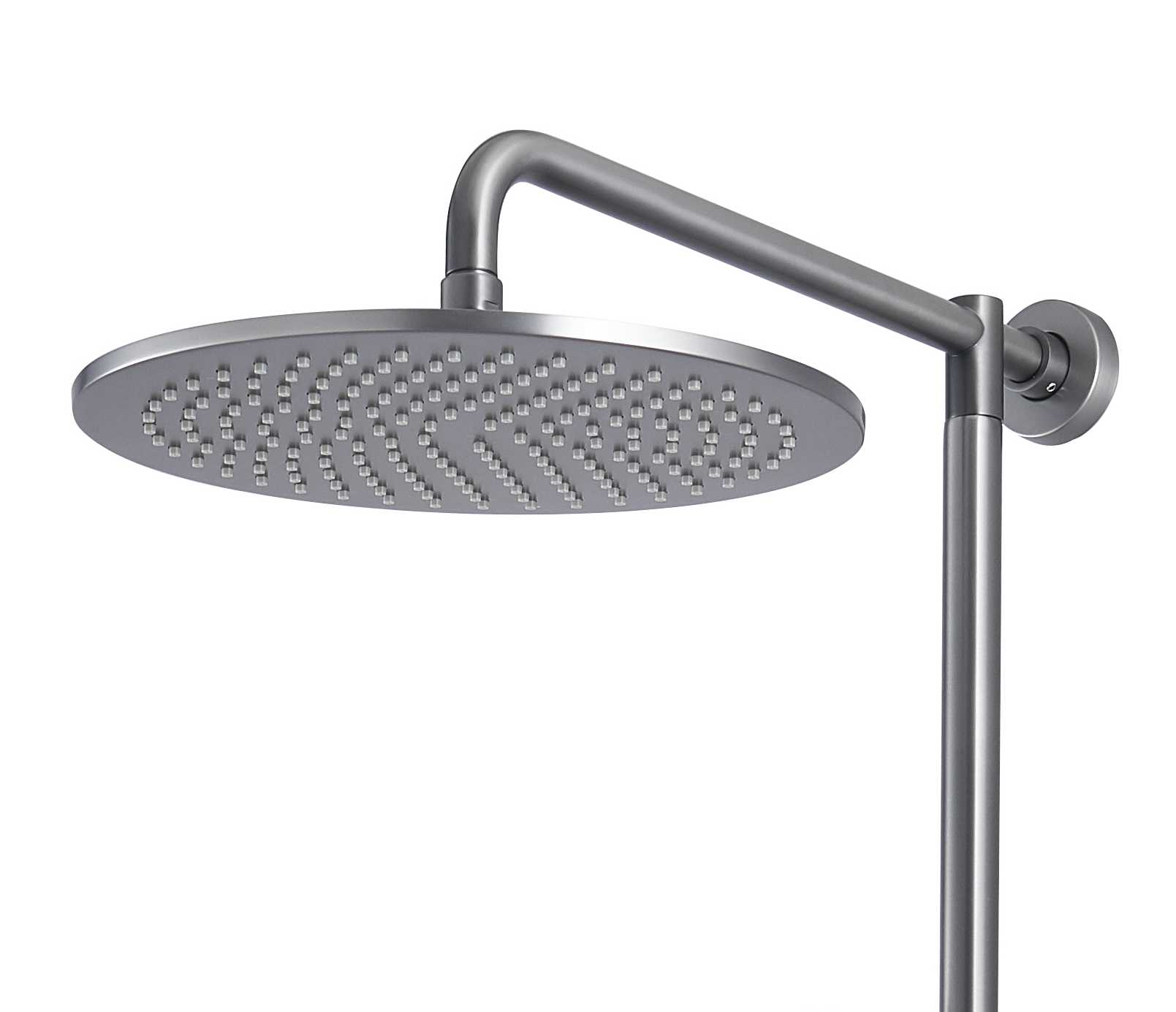 Mood 3 standen regendouche opbouw met 30cm hoofddouche gunmetal - Sanitear