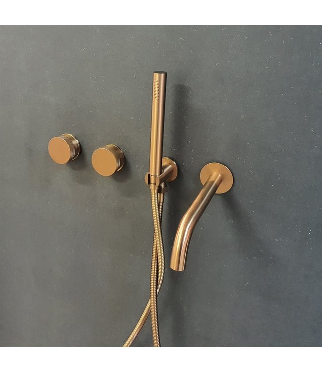 Mood 60 badkraan inbouw koper-rose goud I Geborsteld I PVD - Sanitear