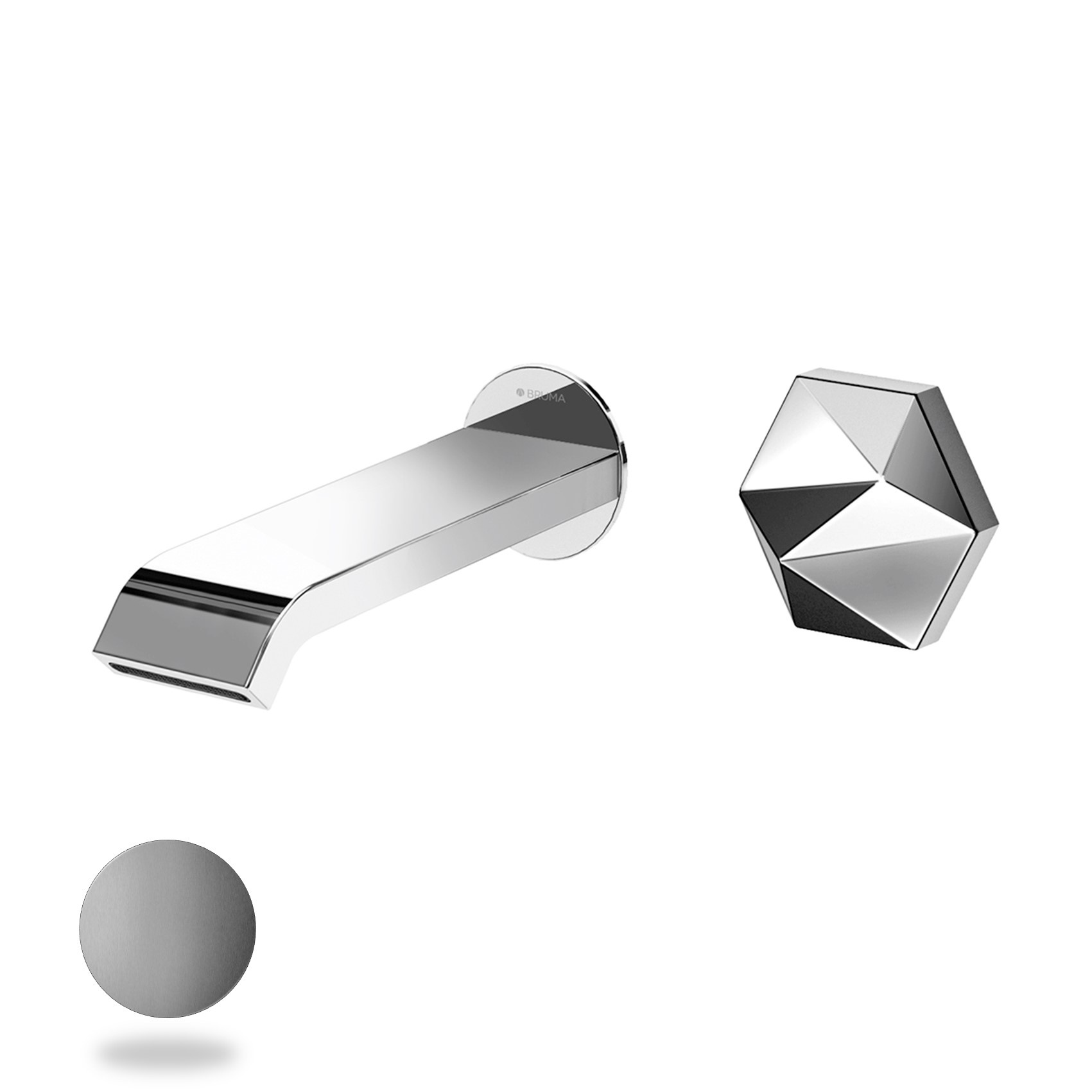 Utopia Satinox wastafelkraan inbouw - Sanitear