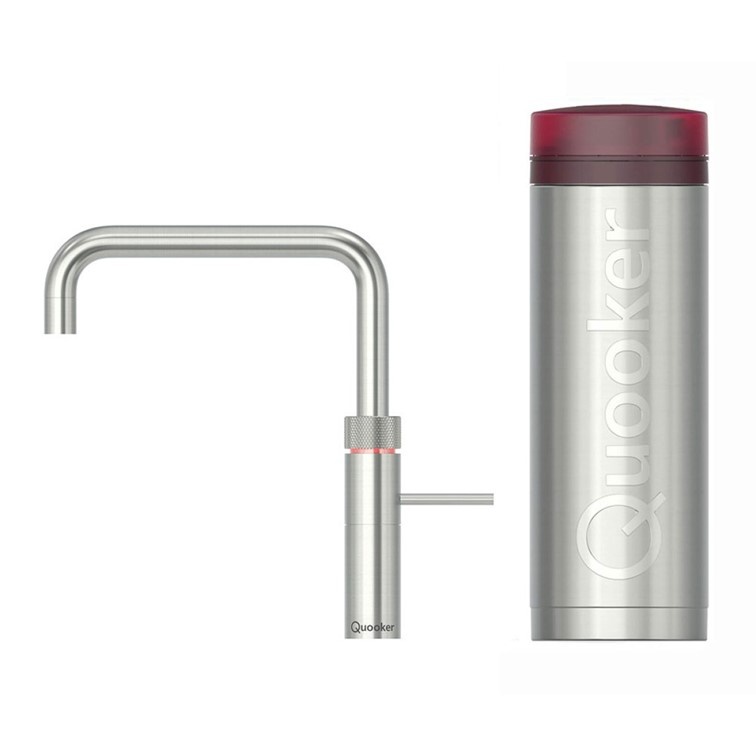 Quooker Fusion Square RVS – Kokendwaterkraan met PRO3 Reservoir - Sanitear