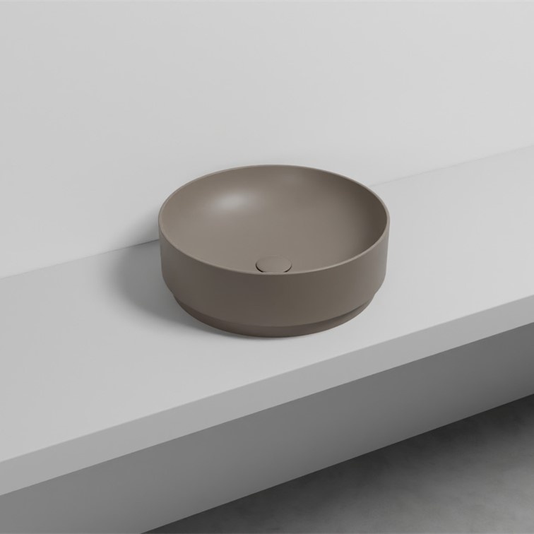 Waskom Ø45x15 cm – Rond - mat beige - Sanitear