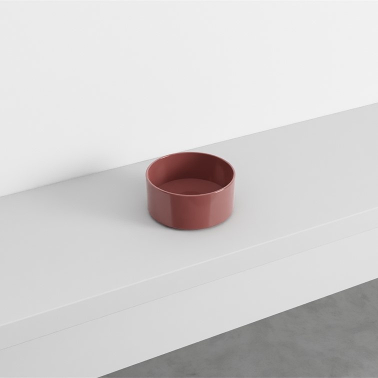 Mini waskom Ø 25 x 11,5cm glans rood - Sanitear