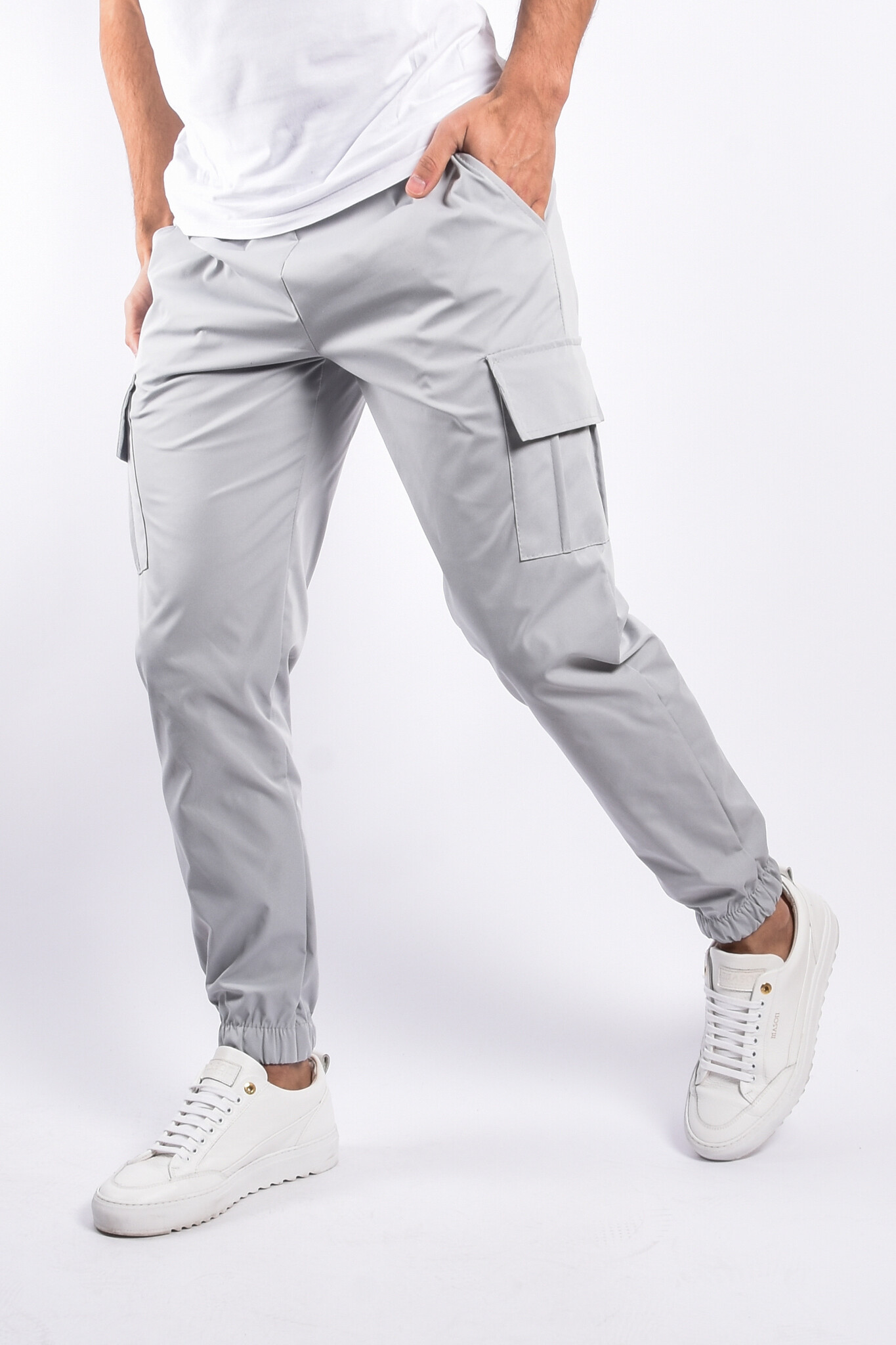 Cargo pants “diego” Light Grey - Yugo Menswear Herenmode Winkel Heerlen ...