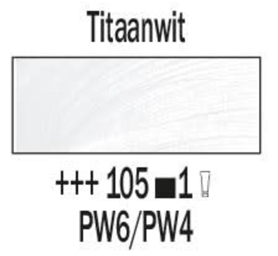 Rembrandt Olieverf Tube 40ml Titaanwit (Saffloerolie) 105 - Regenboog