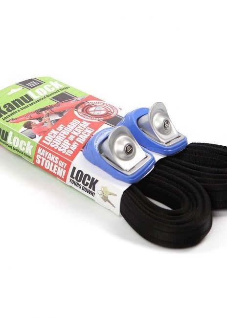 Kanulock 5,4m/18ft Lockable Tie Down Set te koop bij Aloha's Surfshop ...