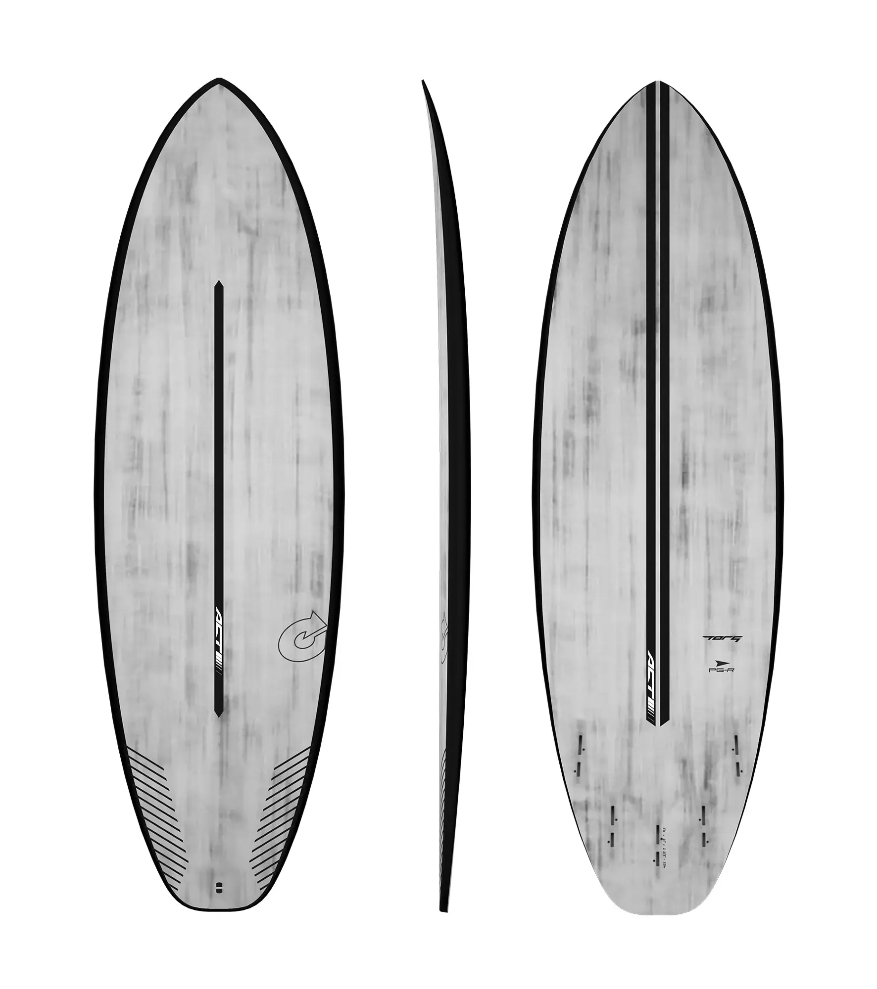 6'0 Torq PG-R ACT - FCS II - 5 Fin - Brushed Black Rails - Aloha ...