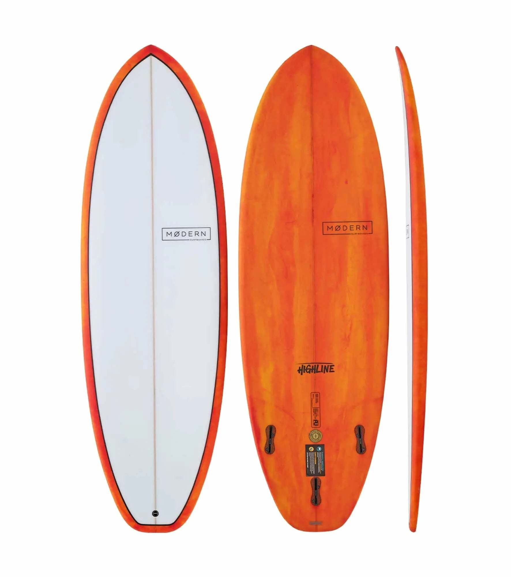 Modern Highline PU - FCS II - 3 Fin FACTORY SECOND 5'10 Firestorm ...