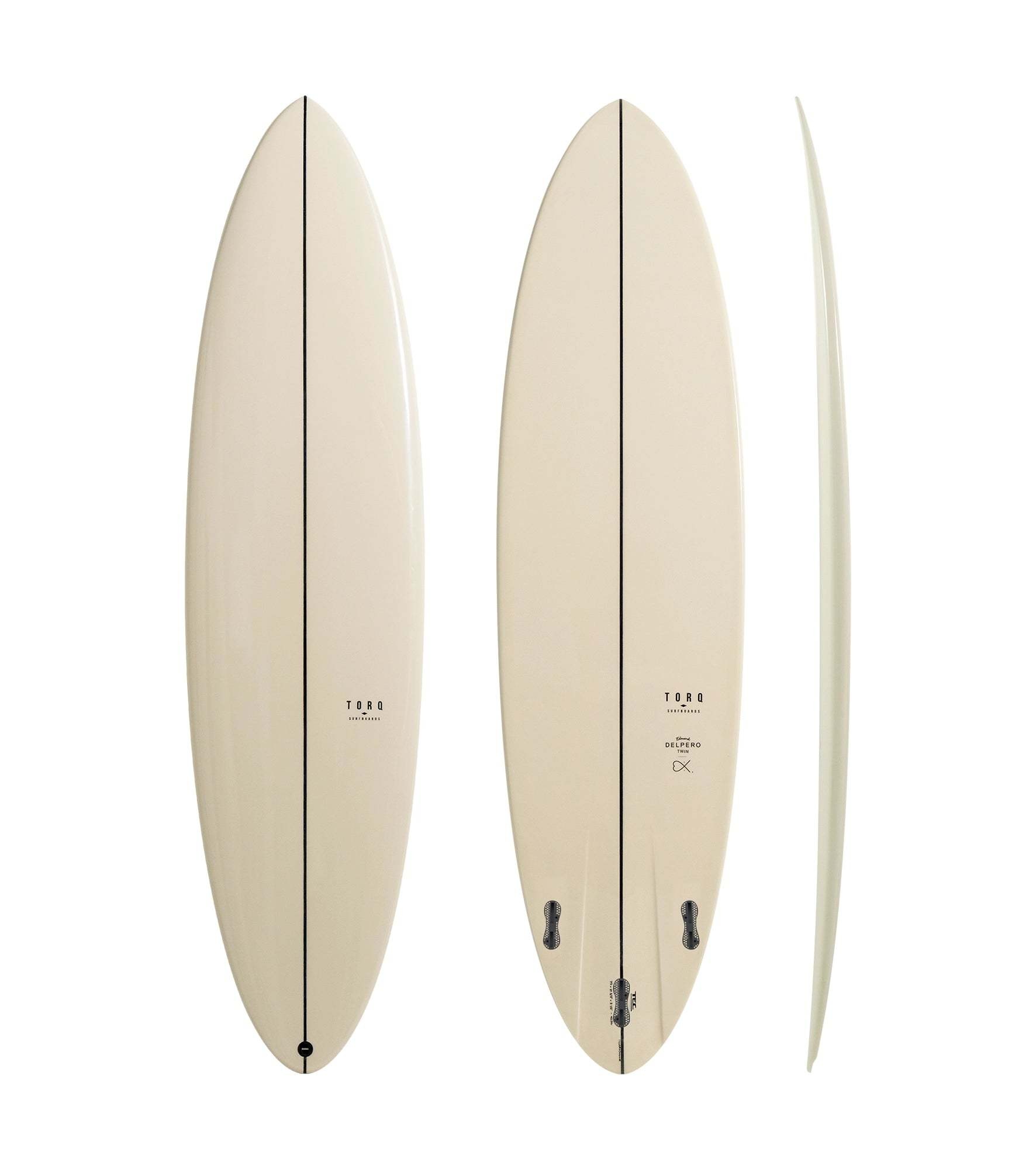 Torq Torq Delpero Twin TEC - FCS II - 3 Fin 7'0 Stone - Aloha Beachclub ...