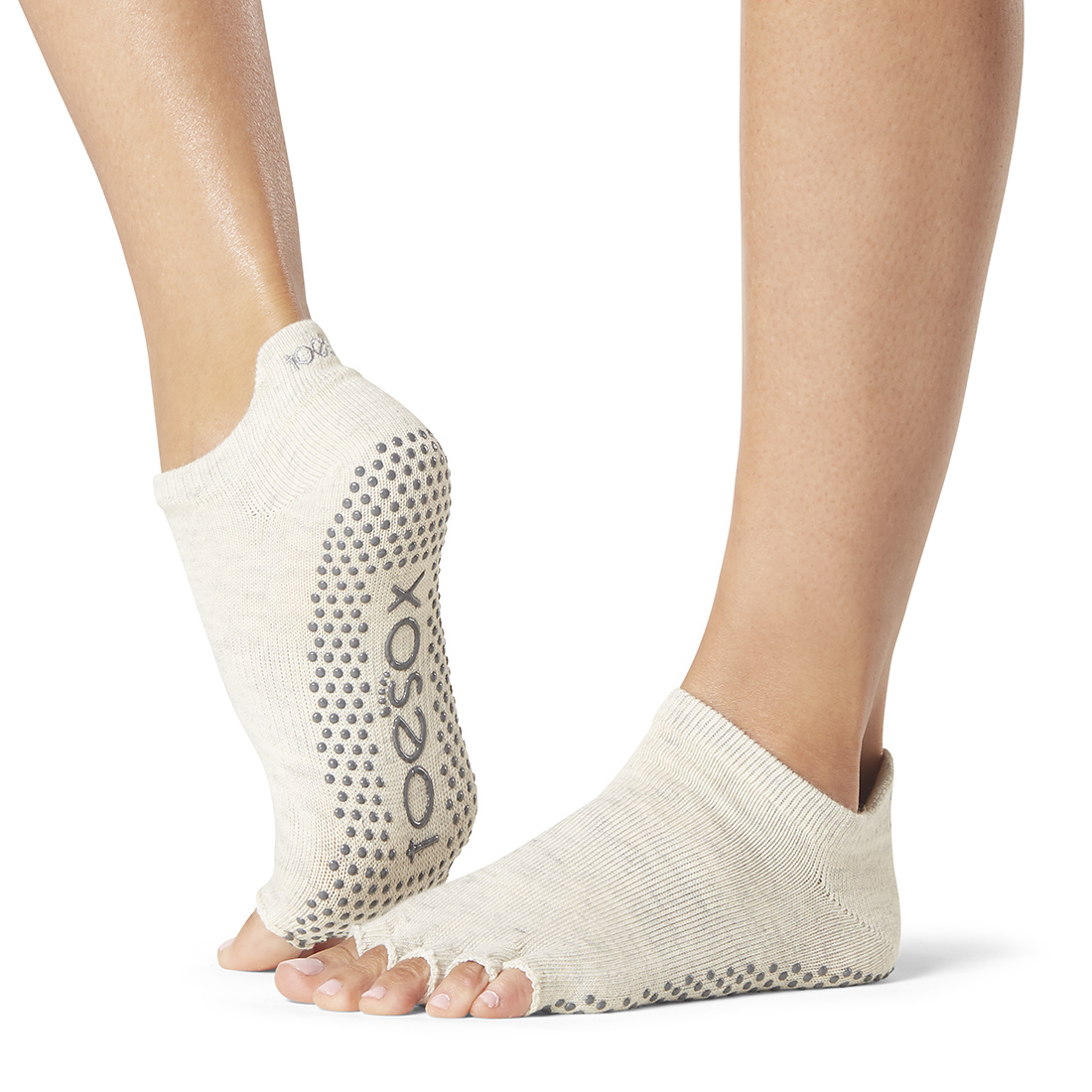 Toesox Yoga Sokken Low Rise Open Tenen - Oatmeal - Yogisha