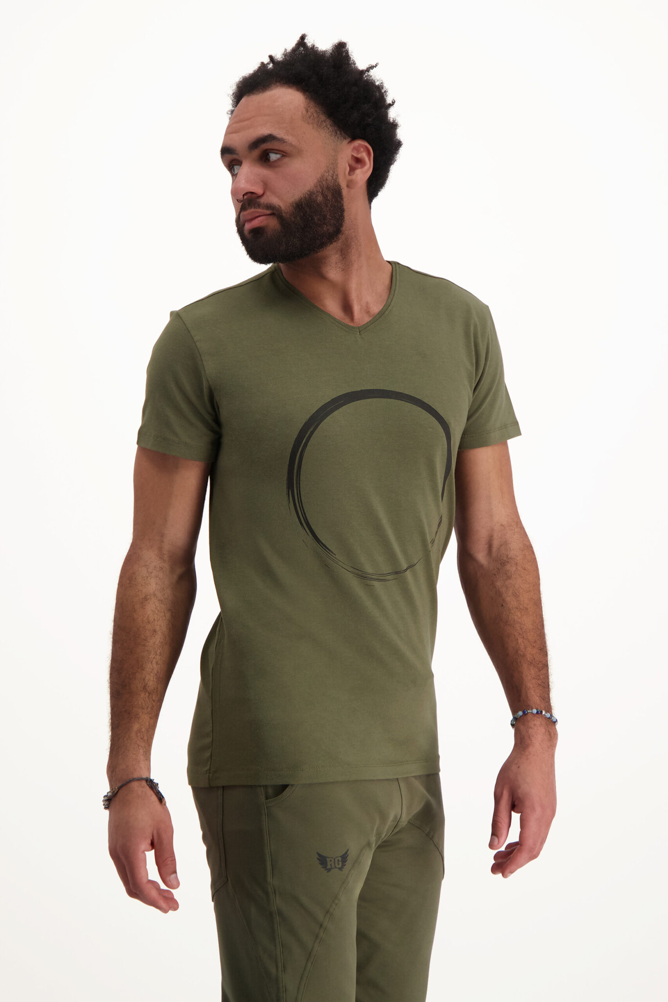 Renegade Guru Moksha Zen Tee - Olive - Yogisha