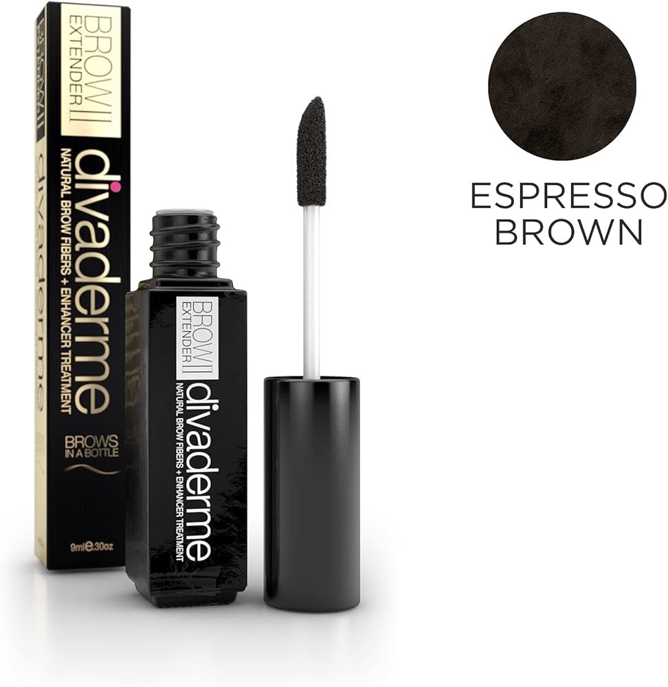 Divaderme Brow extender espresso brown wenkbrauw poeder - Viva Donna
