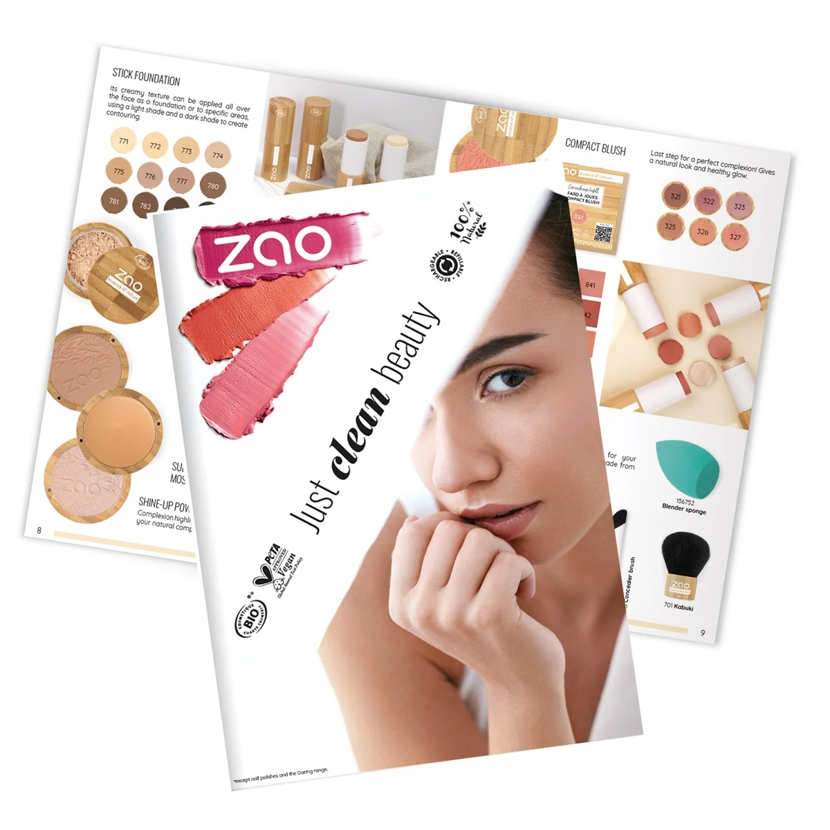 ZAO Brochure make-up | Natuurlijke make-up - Viva Donna