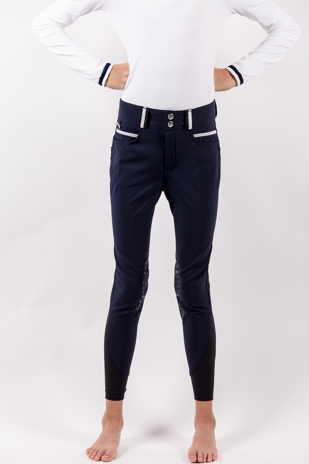 Penelope Kids Riding Breeches Fun Navy - House of Horses
