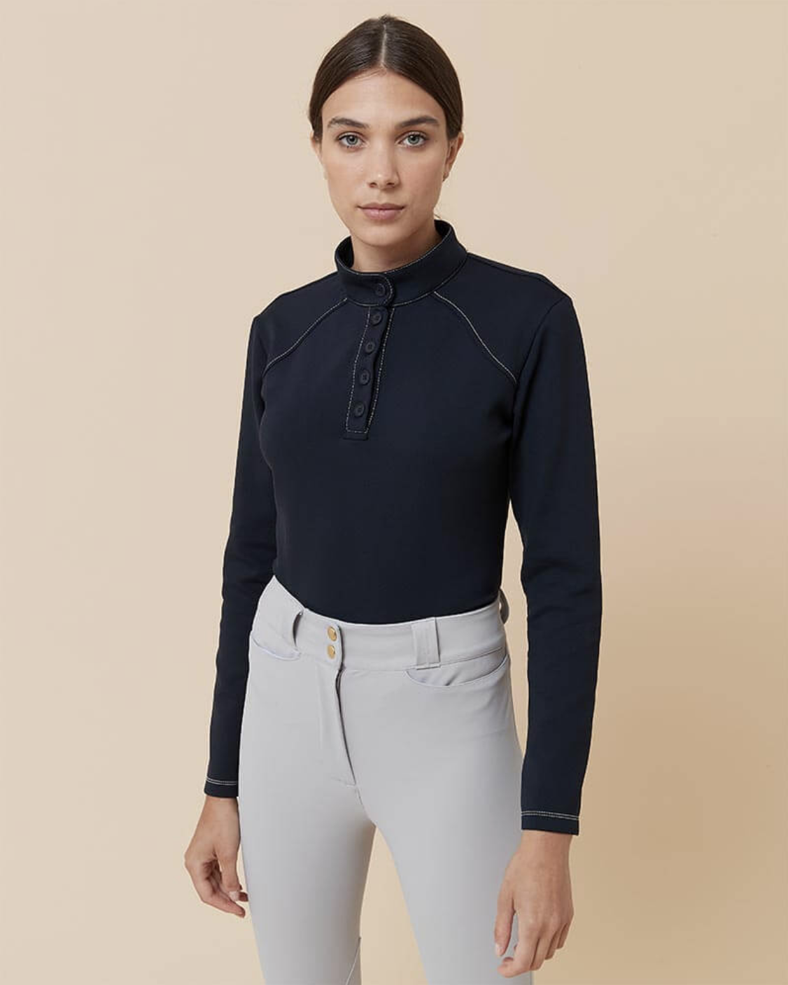 DADA Edgar Long Sleeve Lightweight Sweater Navy - House of Horses