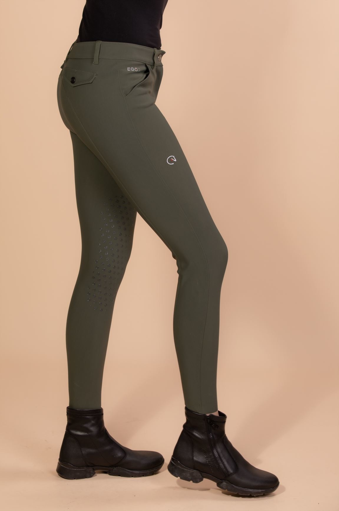 Ego7 Jumping PT Breeches Army Green - House of Horses