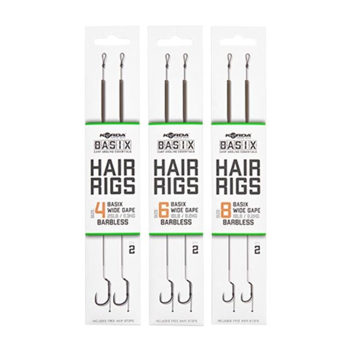 Korda Basix Hair Rigs - Wide Gape - Barbless (2 stuks) kopen ...