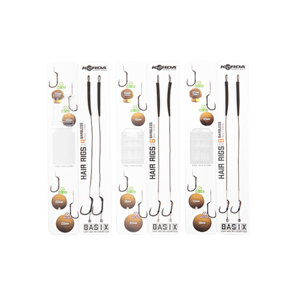 Korda Basix Hair Rigs - Wide Gape - Barbless (2 stuks) kopen ...
