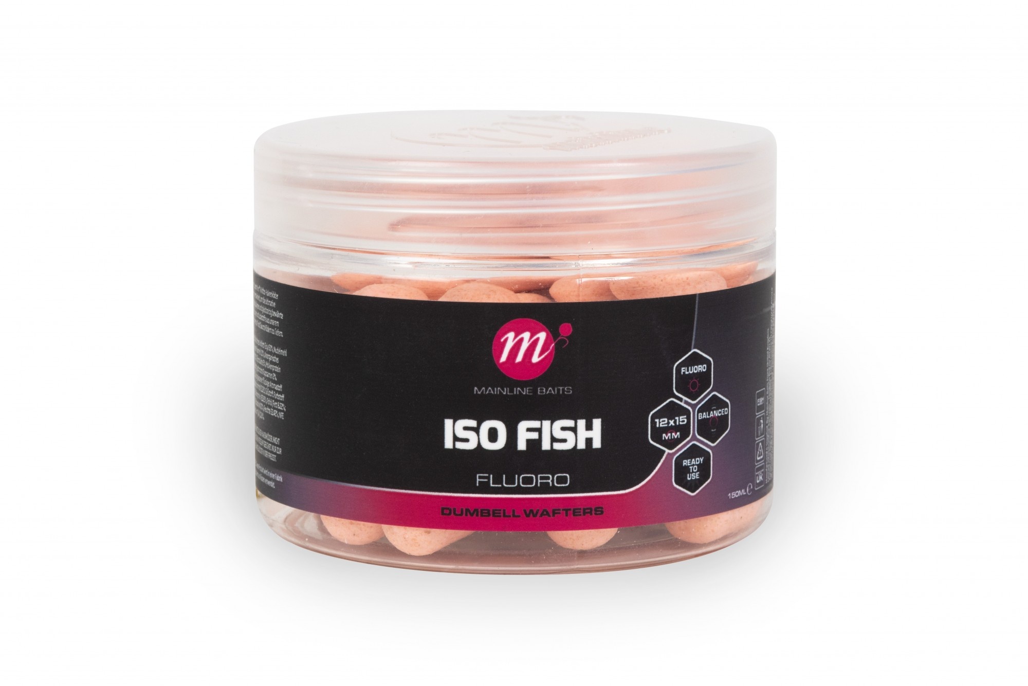 Mainline Iso Fish Fluoro Dumbell Wafters 12x15mm - Kritisch Gebalancee ...