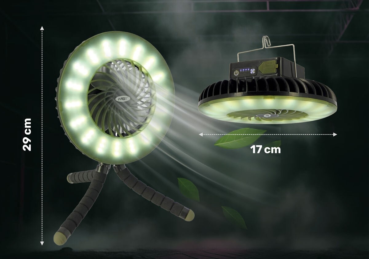 NGT Dynamic Bivvy Ventilator & Bivvy Lamp | Ventilatie & LED ...