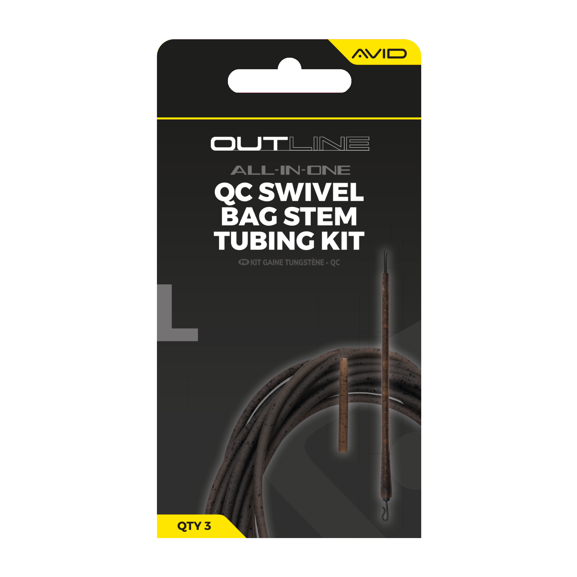 Outline - Bag Stem - Tungsten Tubing Kit van Avid Carp met complete set - KarperCentrale