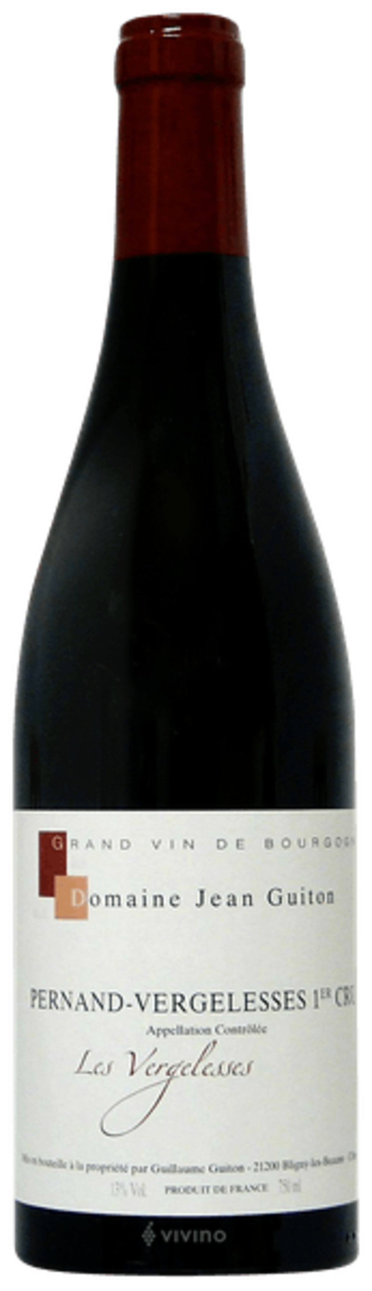 Domaine Jean Guiton, Pernand-Vergelesses Rouge 1er Cru Les Vergelesses ...