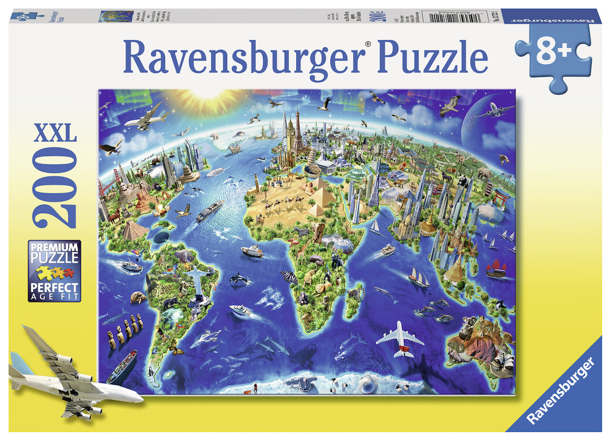 Ravensburger World Landmarks Map - Marja's Shop