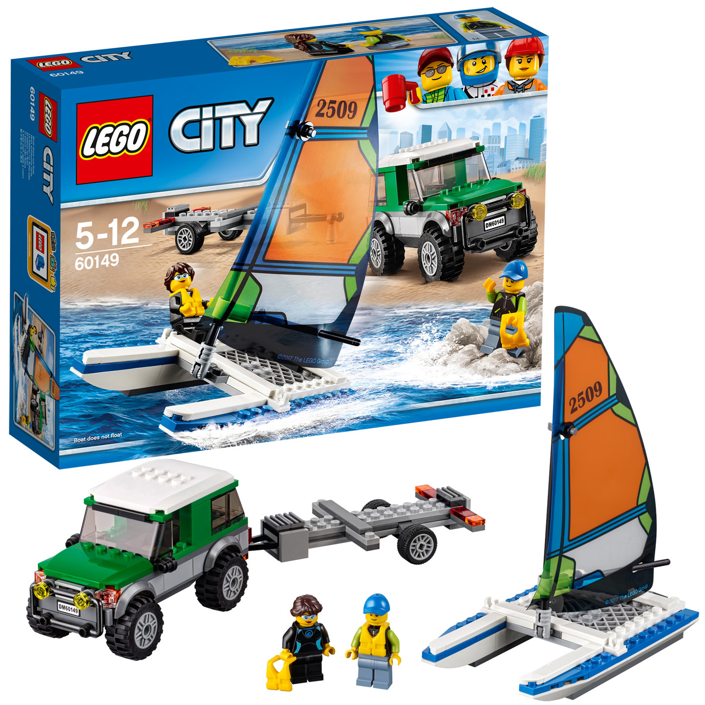 LEGO Lego City 60149 4X4 met Catamaran - Marja's Shop
