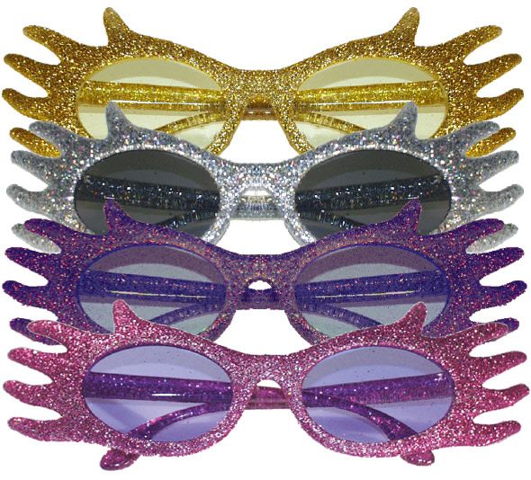 Bril Disco glitter 4 assorti - De verkleedzolder, voor al uw ...