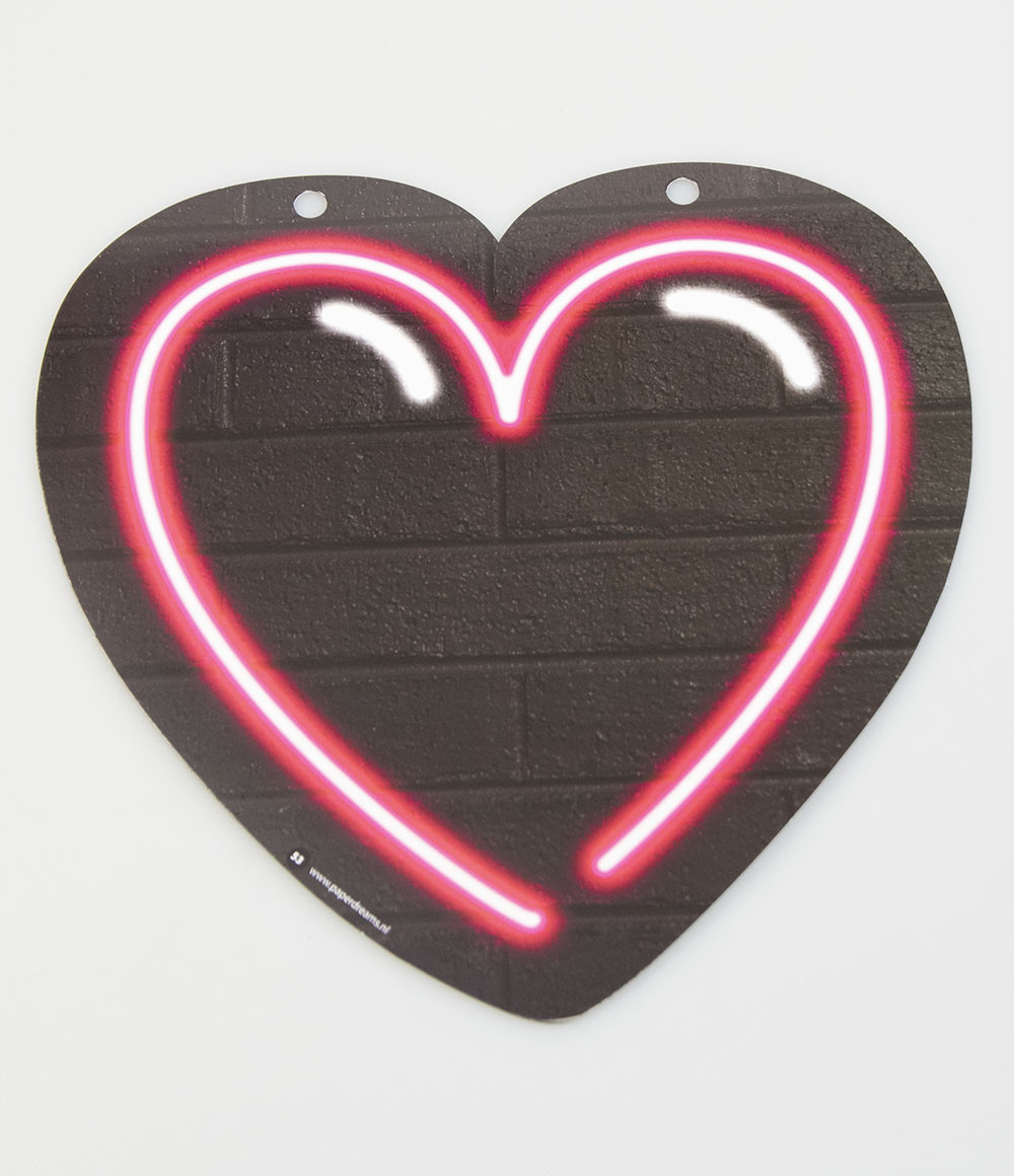 Neon letter - Hart roze - De verkleedzolder, voor al uw feestartikelen ...
