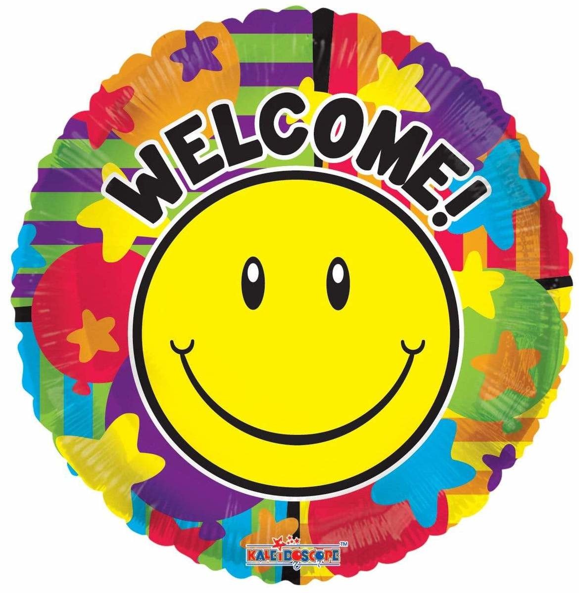 Folie Ballon Welcome Home met Smiley (45 cm) - De verkleedzolder, voor ...