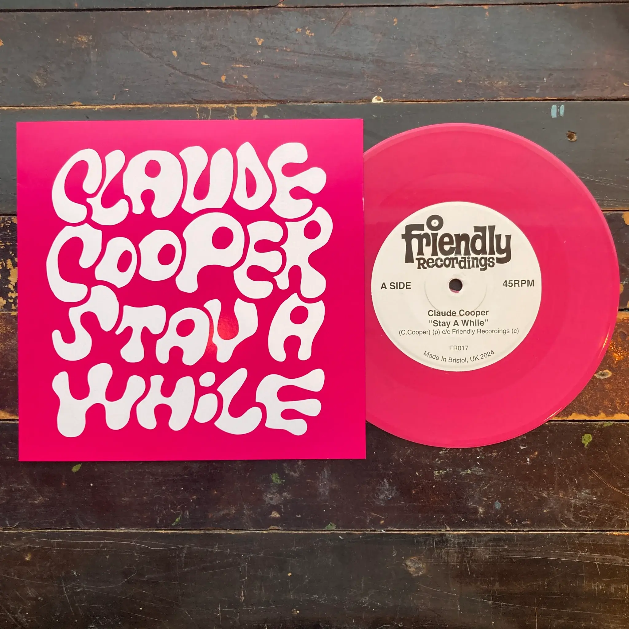 Claude Cooper - Stay A While (Pink Vinyl) AT STRANGER THAN PARADISE - Stranger Than Paradise Records