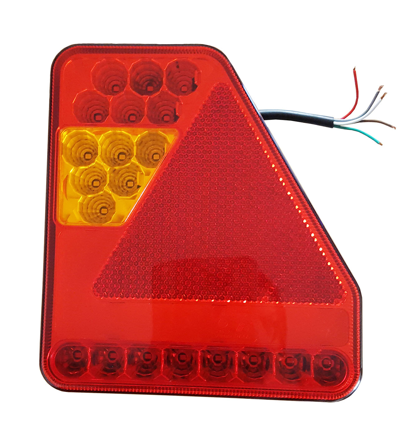 Trailer LED Tail Light Triangle STIFR 12-24V RH | Fieldfare Trailer ...