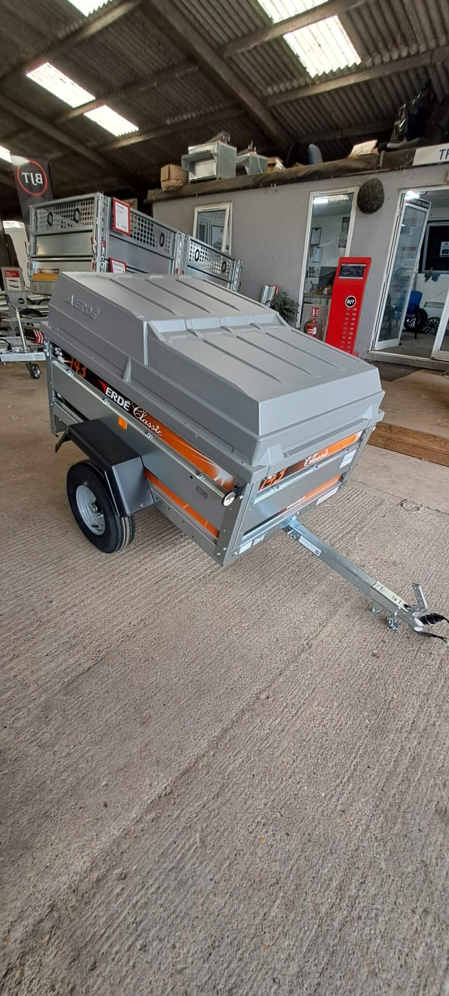 Erde 143 Camping Light utility luggage trailer with ABS Lockable Lid ...