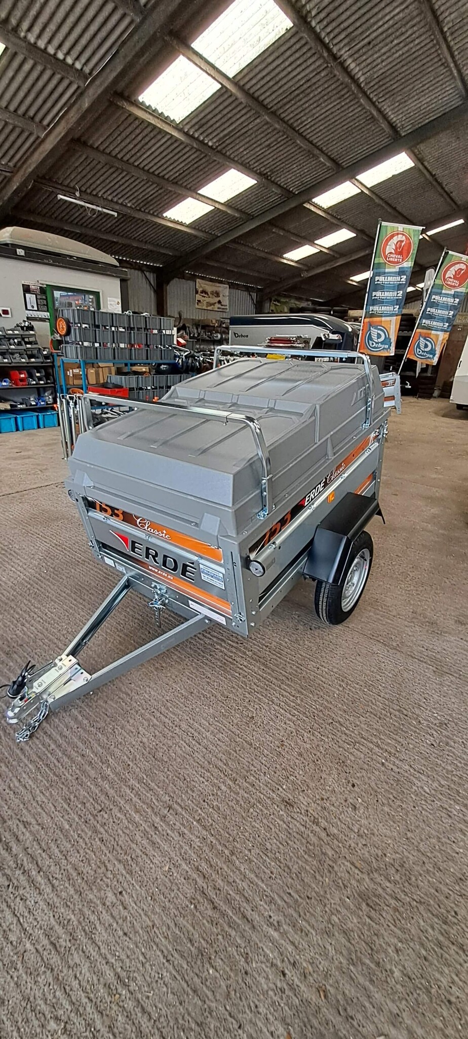 Erde 153 Camping and Luggage Trailer with Abs Lockable Hard top and ...