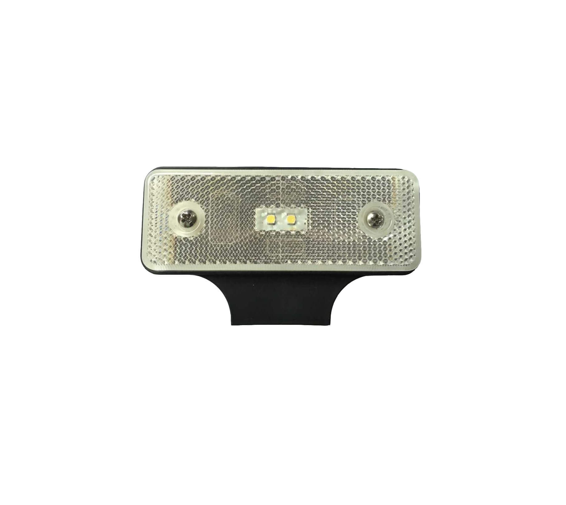 Lamp LED Side Marker White with bracket 12/24v - Fieldfare Trailer Centre
