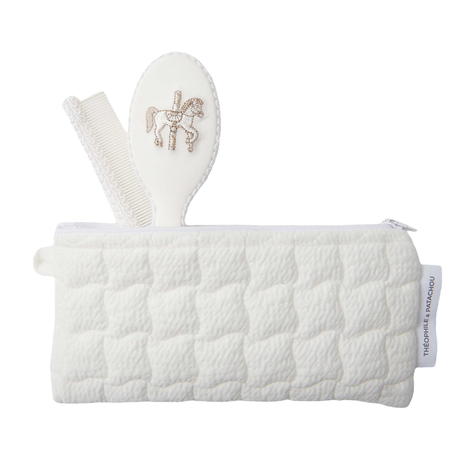 Borstel en kam + zakje - Poppedoll