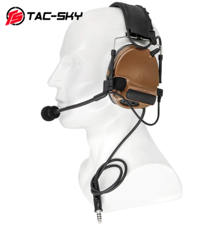 Tac-sky Comtac III Headset (Silicone Earmuffs) - FDE - Skirmshop ...