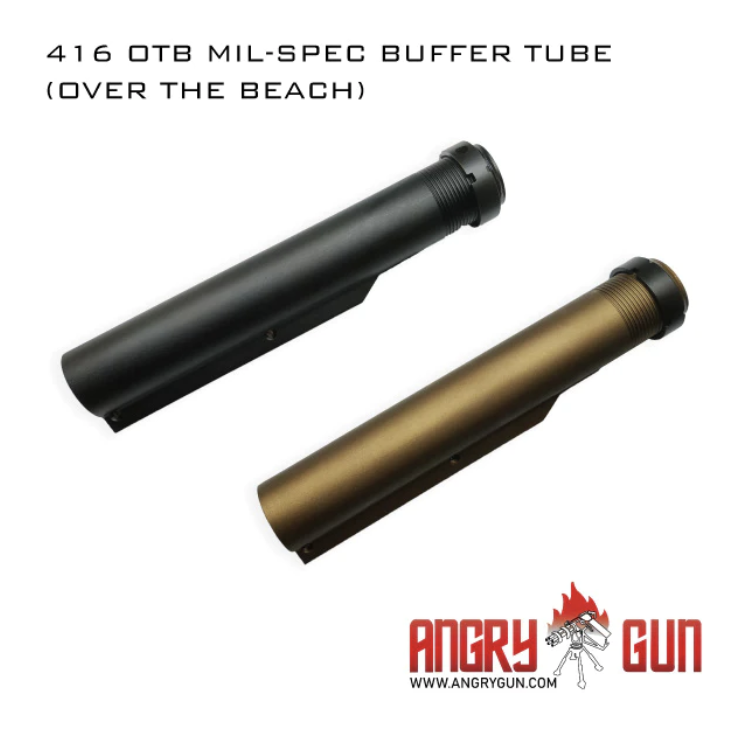 Angrygun G-Style Mil-Spec CNC 6 Position Buffer Tube - MWS - Black ...